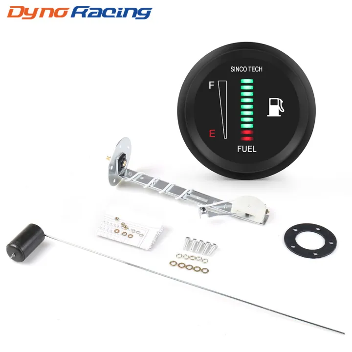 2" 52mm 12V Digital Display Car Fuel Level Meter Gauge with Oil Float ...