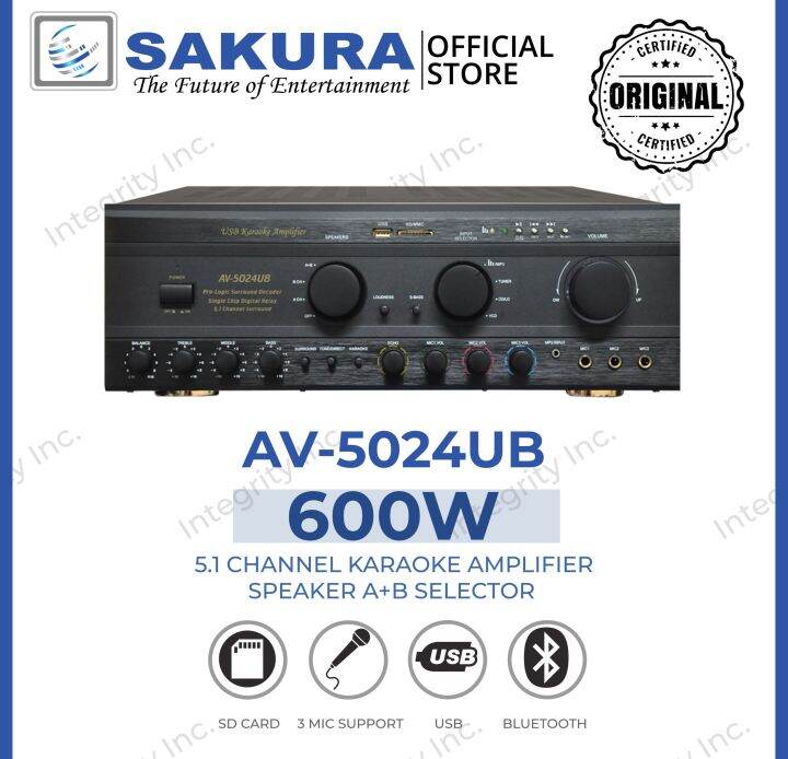 SAKURA AV-5024 UB 600 WATTS MIXING AMPLIFIER | Lazada PH