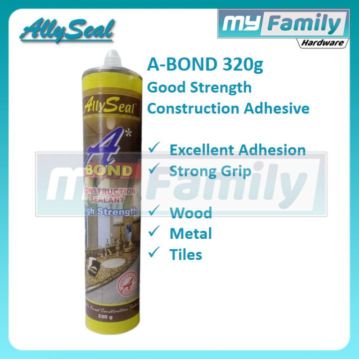 ALLYSEAL A-Bond 320g High Strength Construction Adhesive Silicone ...