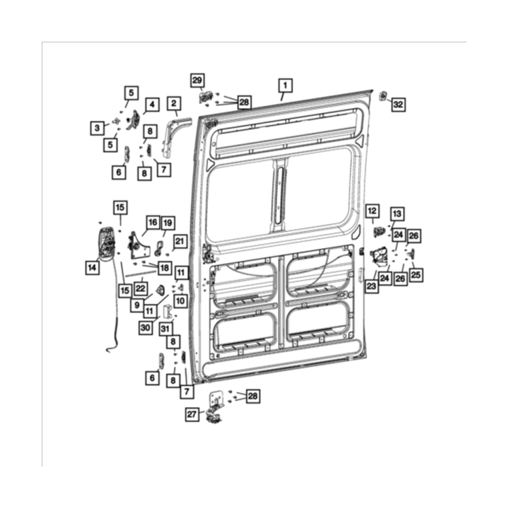 Car Side Sliding Door Roller Sliding Door Roller Right 68226102AA ...