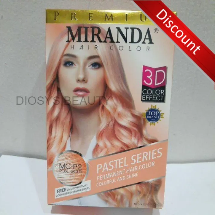 Miranda hair colour pastel series 30ml cat rambut Miranda premium rose ...