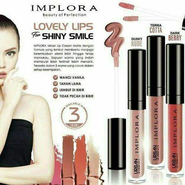 IMPLORA Urban Lip Cream Matte TERRA COTTA-02 | Lazada Indonesia