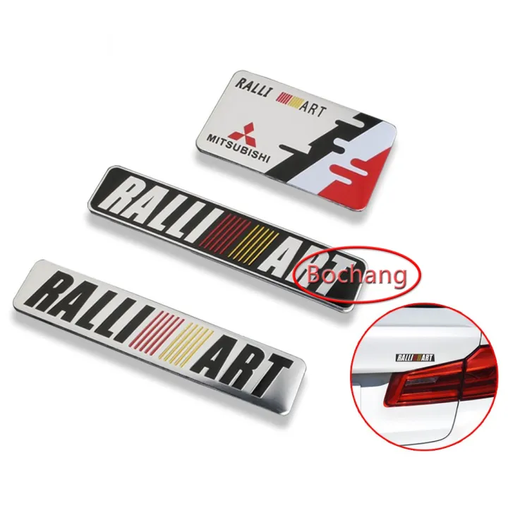 RALLIART Metal Emblem Stickers For Mitsubishi Xpander Mirage Strada ...