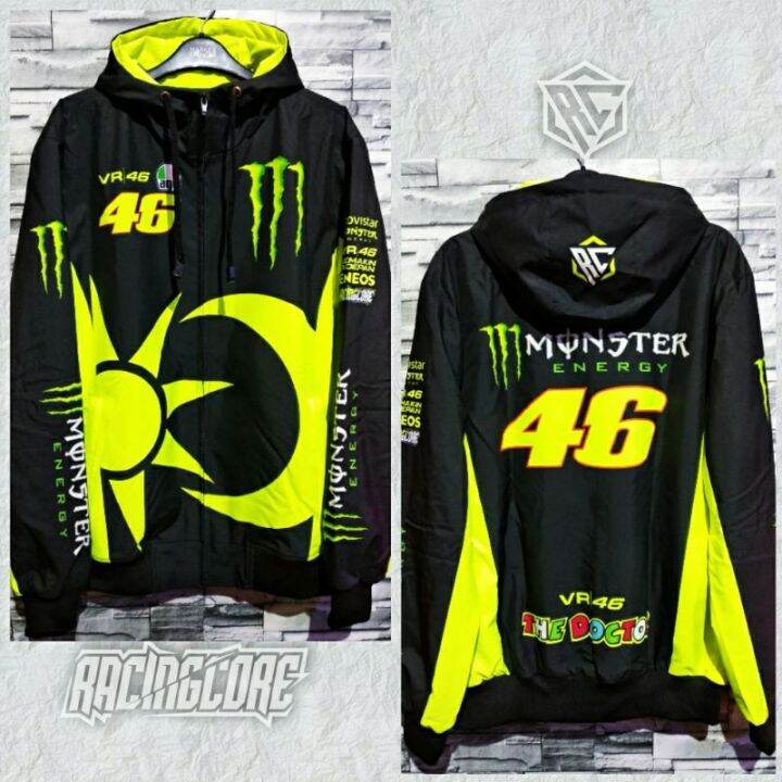 Jacket HOODIE YAMAHA MOTO GP VR46 SUN MOON AEROX NMAX XMAX VIXION R15 ...