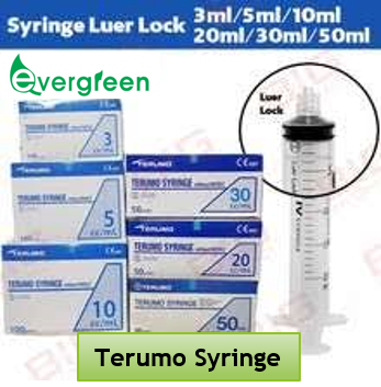 Terumo Syringe without needle 5ml Luer Lock, Box of 100 ( Laboratory use ) | Lazada