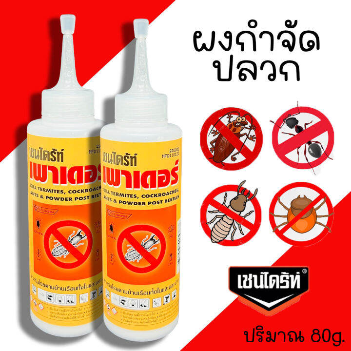 ผงกำจัดปลวก ผงโรยปลวก ผงไล่ปลวก เชนไดร์ท CHAINDRITE POWDER ยากำจัดปลวก ...