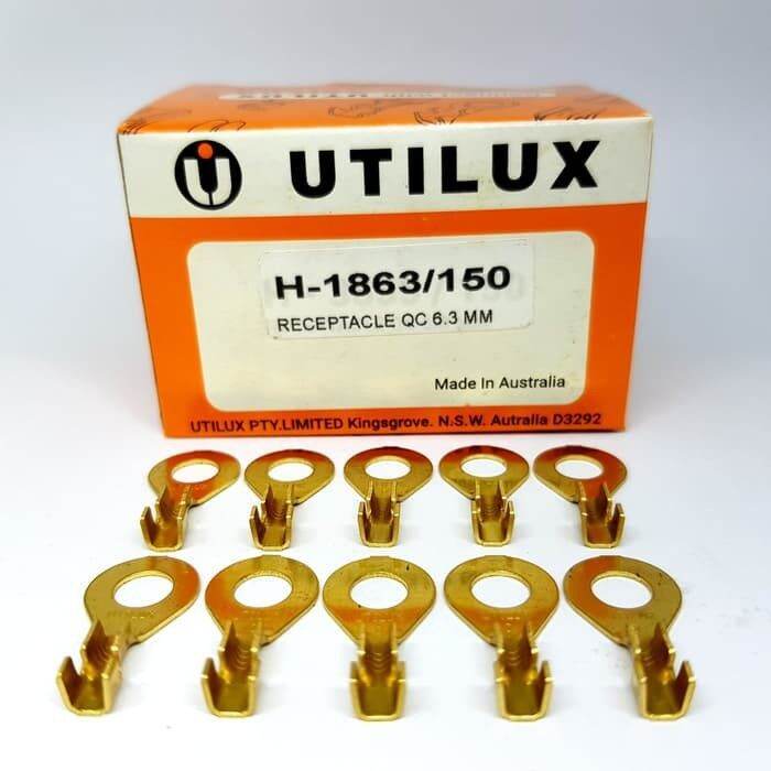Skun UTILUX H1863 Ring Massa Diameter 6MM Baut 10 - Terminal Skun bulat aki mobil motor | Lazada ...