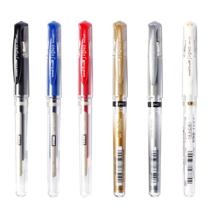 Mitsubishi highlighter um153 highlight white pen 1.0mm hand-painted ...