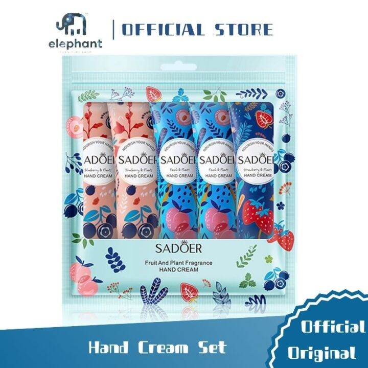 Elephant.Korean 5PCS Set summer girl Perfumes Hand Essence Hand Cream ...