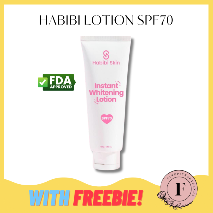Habibi Skin Whitening Lotion with SPF70 by Crissa Liaging | Lazada PH