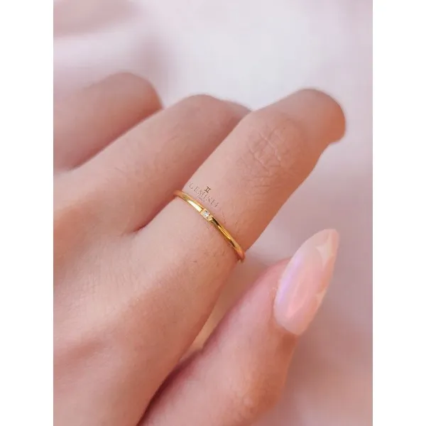 Dainty Promise Ring by Geminei | Minimalist ring | Stainless steel ...
