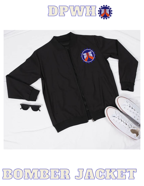 DPWH Bomber Jacket with Embroidery Unisex | Lazada PH