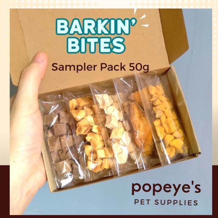 Barkin Bites Freeze Dried Treats Sampler Pack Assorted for Dog and Cat ...