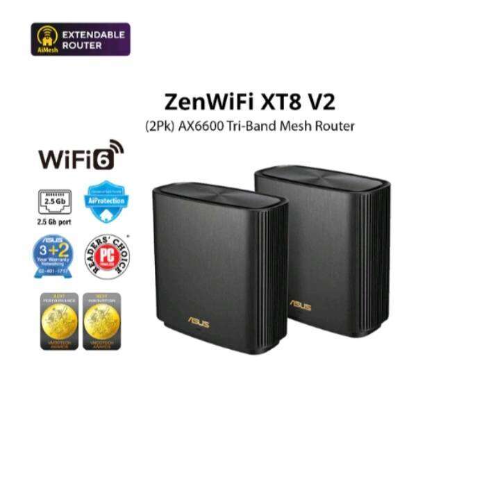 ASUS ZenWifi XT8 / V2 AX6600 WiFi 6 router mesh system | Lazada.co.th