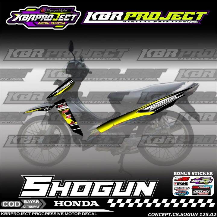 SHOGUN 125 STIKER SRTIPING PREMIUM MOTOR KEREN STIKER LIS VARIASI ...