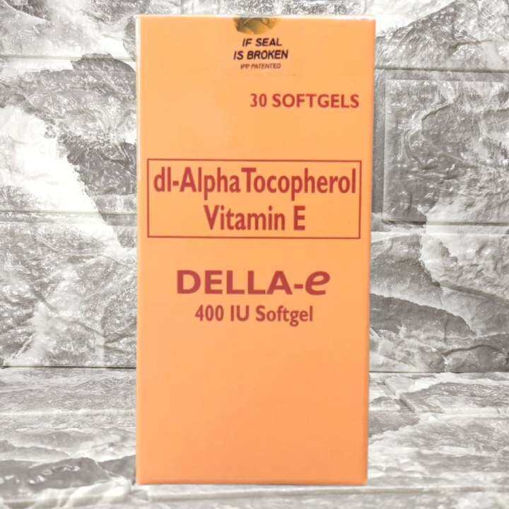 DELLA - E dL- Alpha Tocopherol Vitamin E 30 softgel | Lazada PH