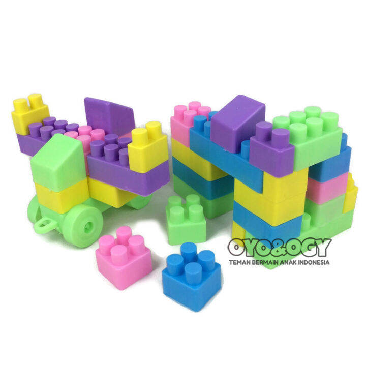 Mainan Anak Blok Susun 35 Pc Building Block Bricks Game Edukasi Bongkar ...