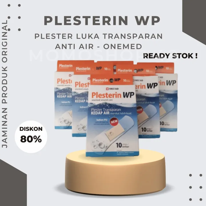 Anti Air Plesterin WP OneMed Plester Luka Transparan 1 Pack isi 10 Luka ...