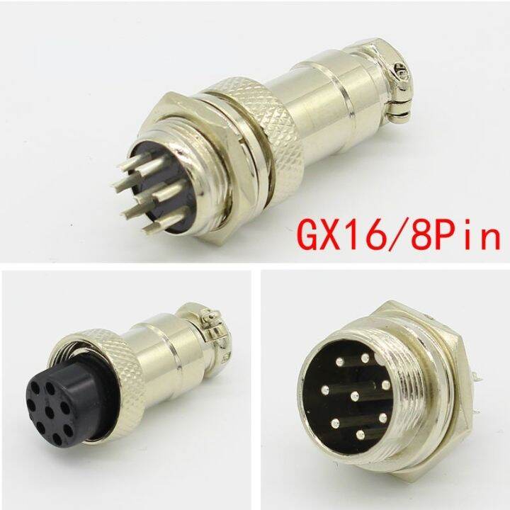 1set GX16 8 Pin Male amp; Female Diameter 16mm Wire Panel Connector L76 ...