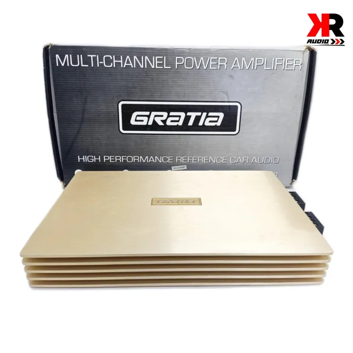 เพาเวอร์แอมป์ติดรถยนต์แรงๆ GRATIA รุ่น X1502 CLASS D 1500w. สีทอง สำหรับเพิ่มพลังเสียงเบสให้ ...