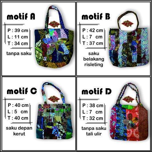 Tas batik perca khas jogja cewek / tas bahu cewek motif batik perca ...