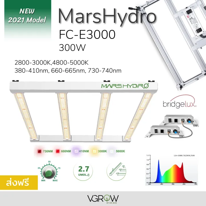 [ส่งฟรี] Marshydro FC-E3000 300W 4 Bars รุ่นใหม่ 2021 Full Spectrum ...
