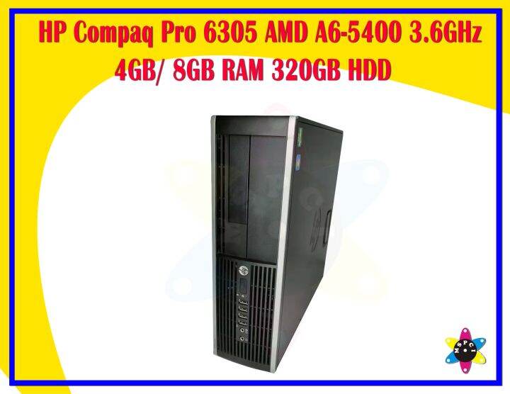 Computer Desktop HP Compaq Pro 6305 AMD A6-5400 3.6GHz 4GB / 8GB RAM ...