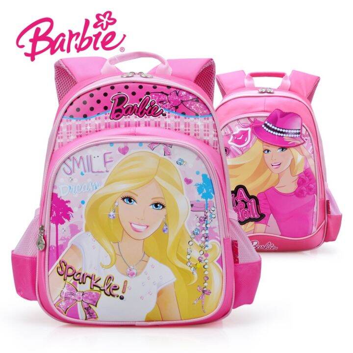 🎒☒ Barbie princess girl is han edition lovely shoulders the 1-2-3 grade ...
