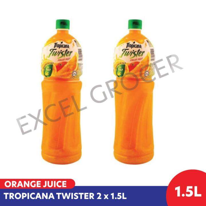 Tropicana Twister Orange Juice 2 x 1.5L | Lazada