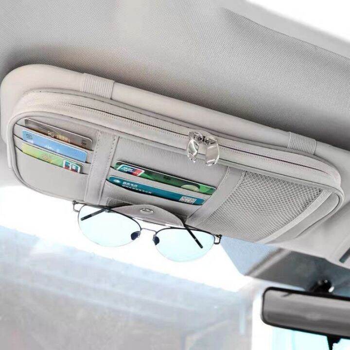 Car storage bag sunshade card holder multifunctional driver's license ...