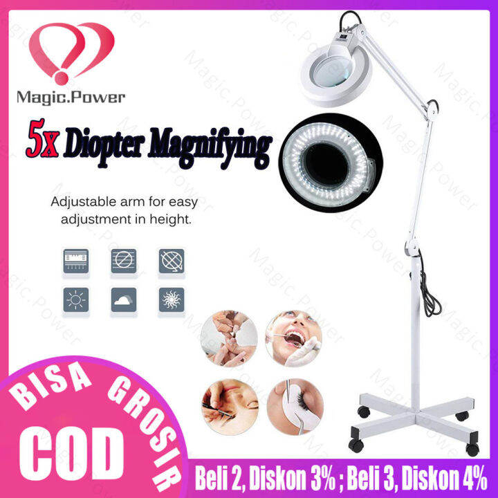 Lampu Facial led +Kaca Pembesar buat klinik kecantikan dokter gigi dll ...