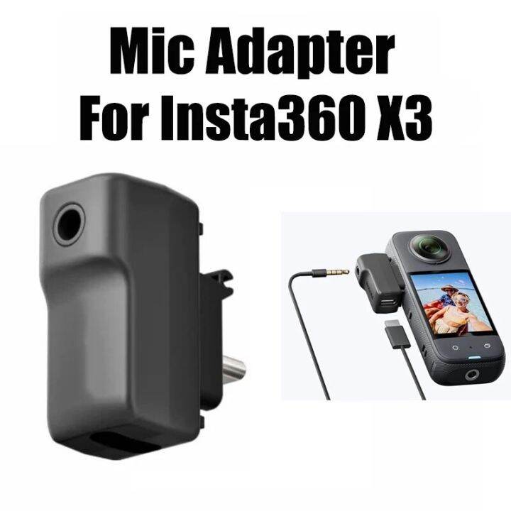 For Insta360 X3 One X2 Mic Adapter Compatibility With Insta 360 ...
