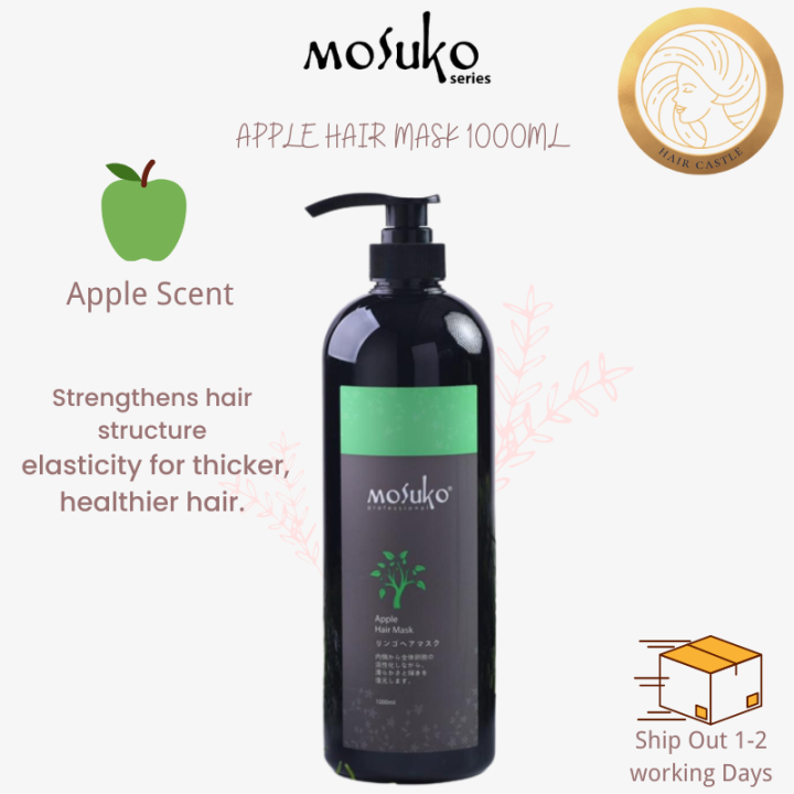 Mosuko Apple hair Mask 1000ml 苹果香味发膜 | Lazada