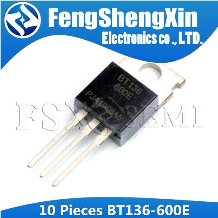 10pcs/lot Bt136-600 Bt136-600e Bt136 To220 Triacs Sensitive To-220 ...