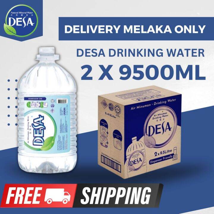 MELAKA ONLY DESA Drinking Water (1 CARTON 9500ml x 2 Bottles) | Lazada