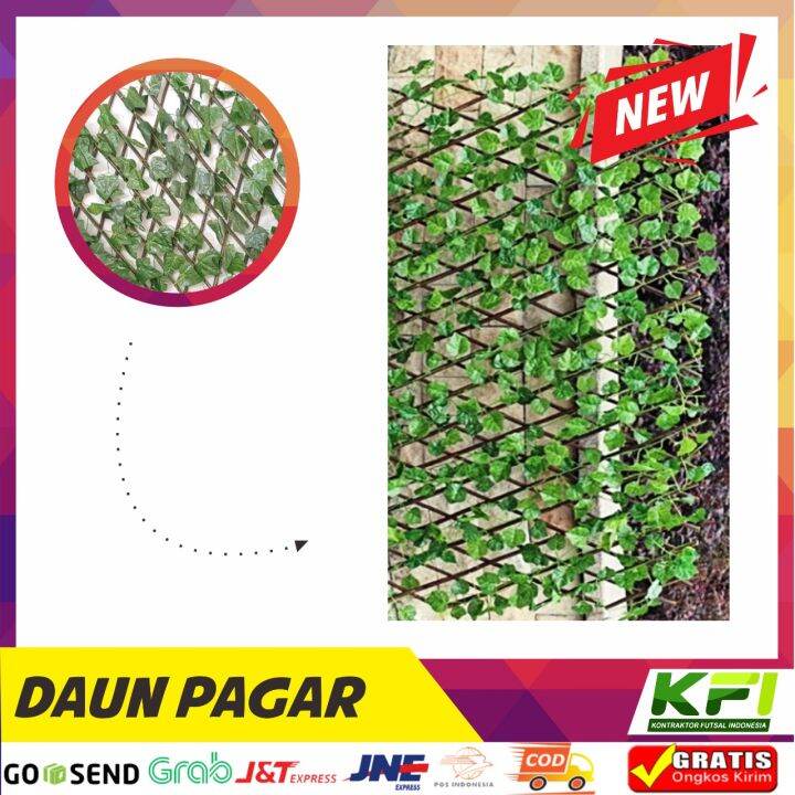 Pagar Taman Dekorasi Kayu Sintetis | Tanaman Rambat Palsu Plastik ...