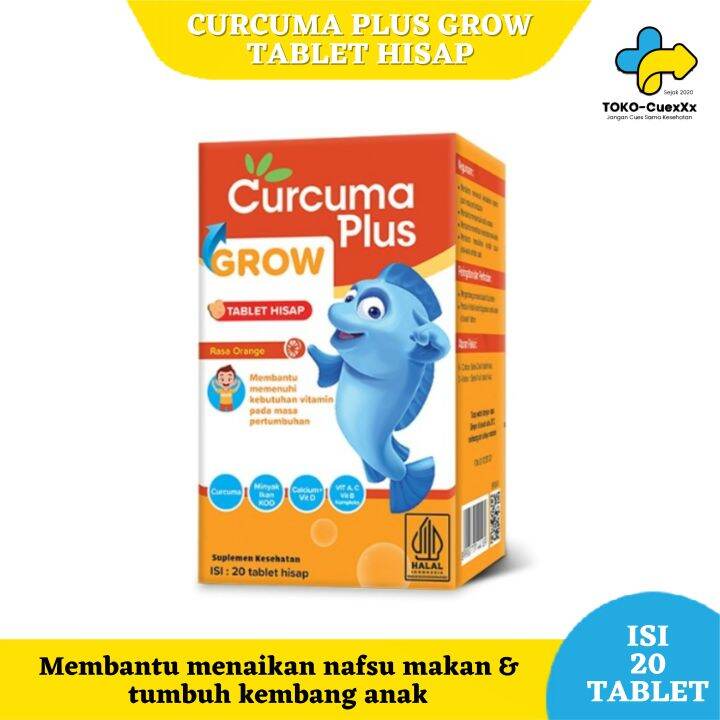 Curcuma Plus Grow Tablet Hisap Isi 20 Membantu Menambah Menaikan Nafsu ...