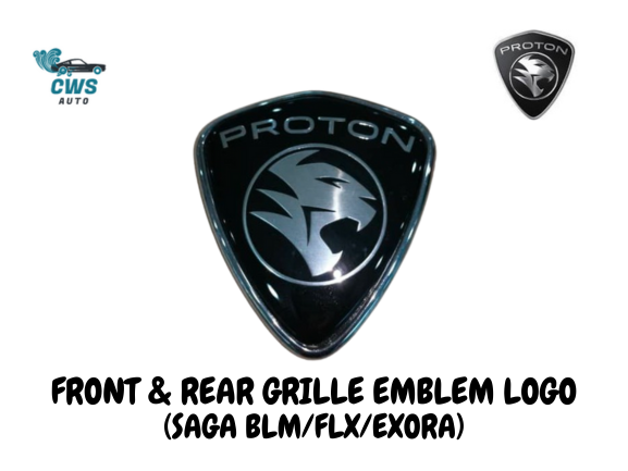 PROTON GENUINE FRONT & REAR GRILLE EMBLEM LOGO FOR PROTON SAGA BLM ...