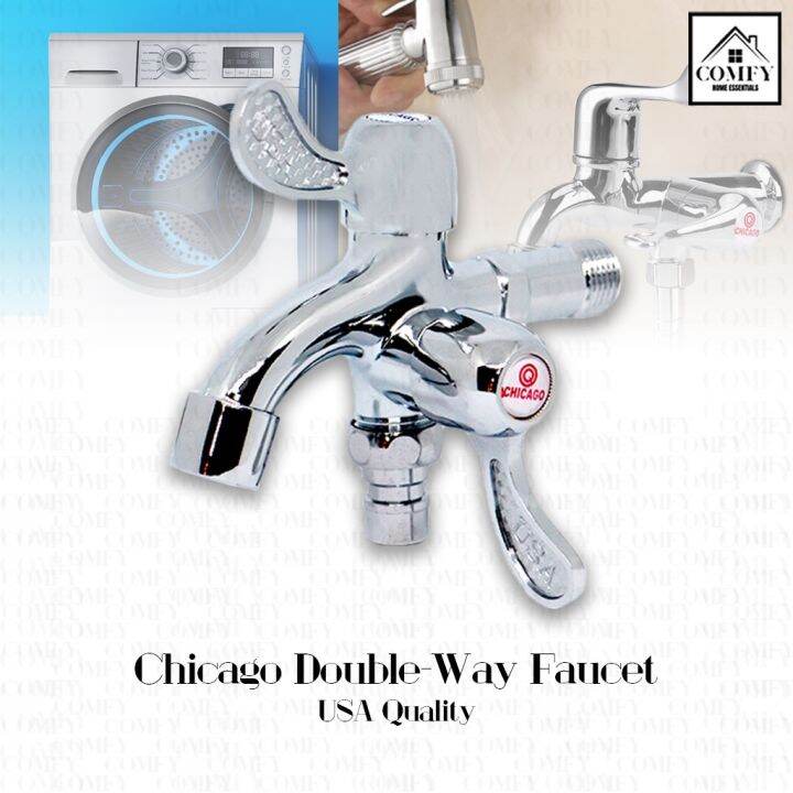 USA Quality - Chicago Brand 2-Way Faucet Washing Machine Heavy Duty Two ...