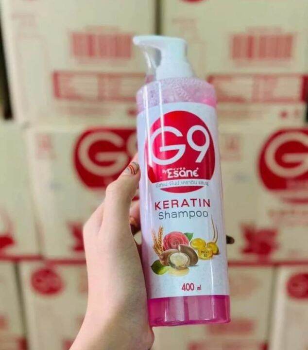 shampoo G9 keratin Hair Treatment ဖယောင်းပေါင်းဆေ (400 ml) | Lazada.co.th