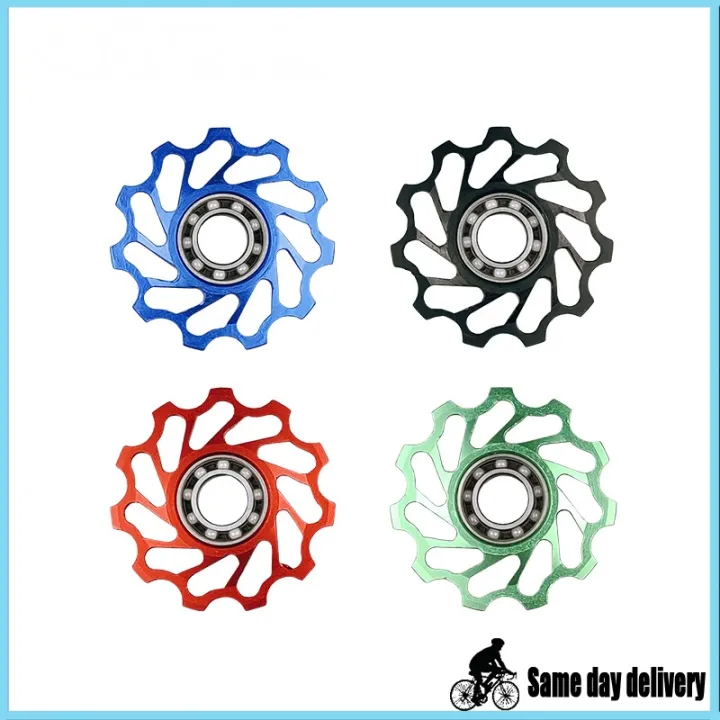 Road Bike Ceramic Pulley Rear Derailleur 11T 13T 17T Guide MTB Ceramic Bearing Jockey Wheel For ...
