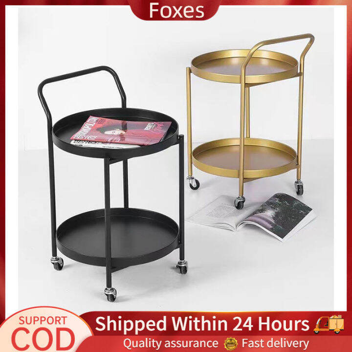 Metal Storage Shelf Hotel Dining Cart Trolley Coffee Tea Wine Lounge ...