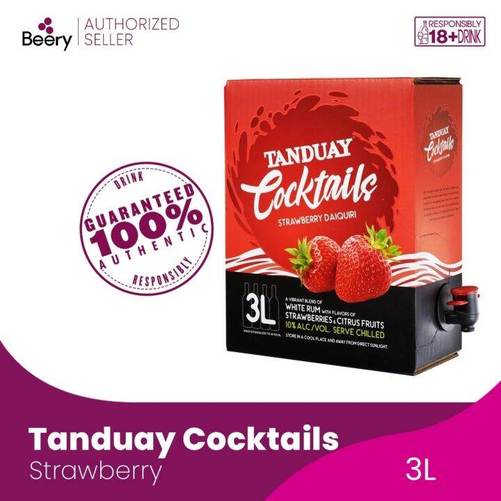 topPO toy Tanduay Cocktails Strawberry 3L | Lazada PH