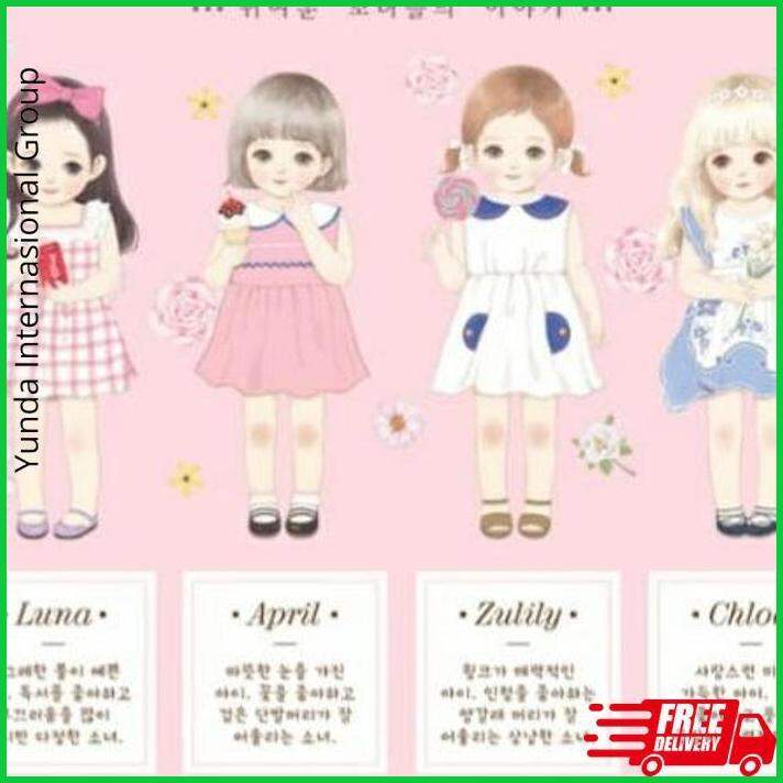 Buku Mewarnai Anak Bongkar Pasang Coloring Book Paper Doll Korea ...