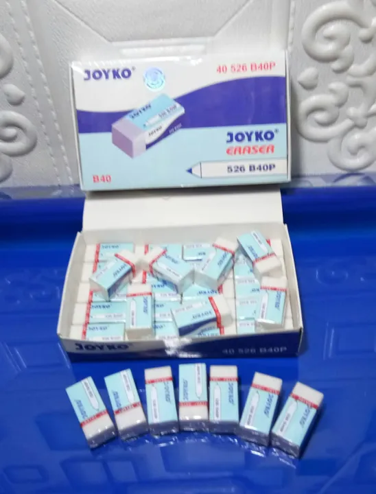 Hapusan pensil merek joyko ukuran kecil warna putih ( 1 pak =40 pcs ...