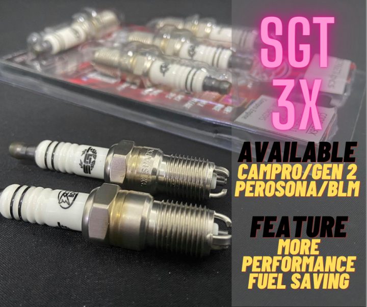 SGT 3X Spark Plug BCPR6ETX-G6X PROTON CAMPRO / PERSONA / GEN 2 / SAGA ...