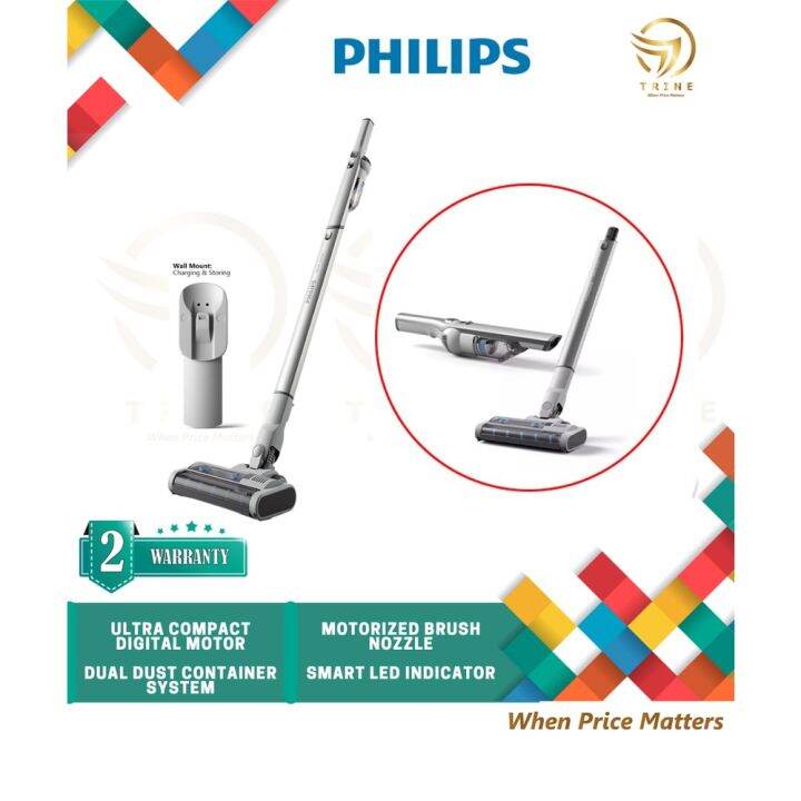 Philips Cordless Stick Vacuum Cleaner 4000 Series (XC4201 | XC4201/01 ...