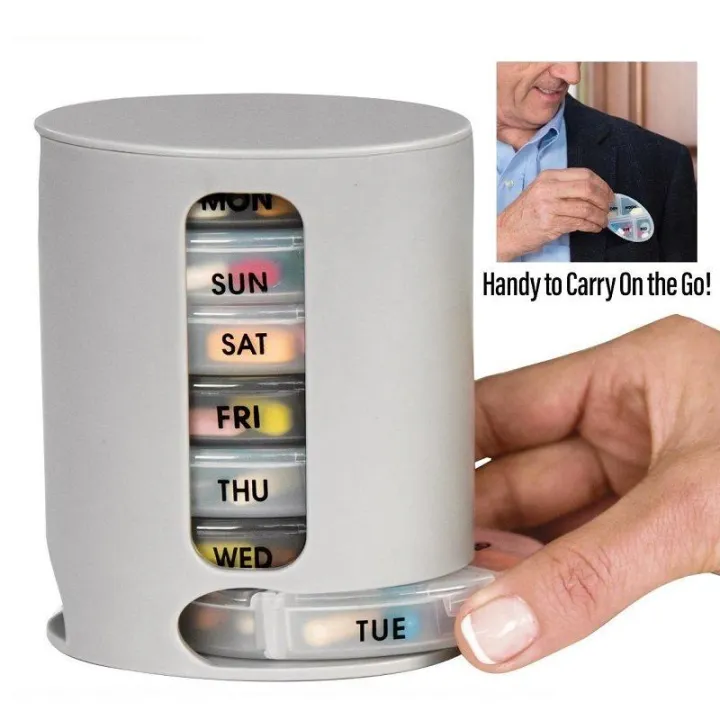 MODERN PAD Pill Medicine Organizer Box - Pill Pro | Compact Pill Box ...