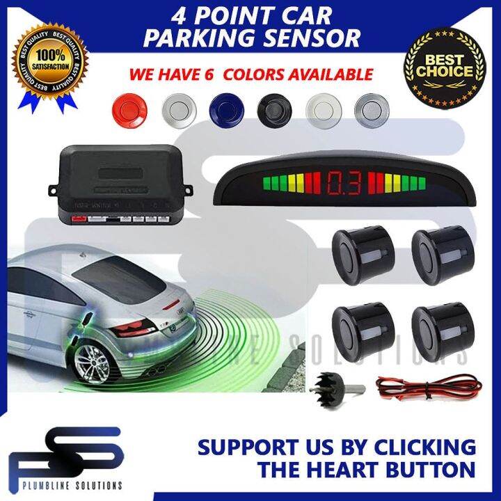 Car Parking 4 Hole Sensors LED Reverse / Back Side Sensor / Radar Kit ...
