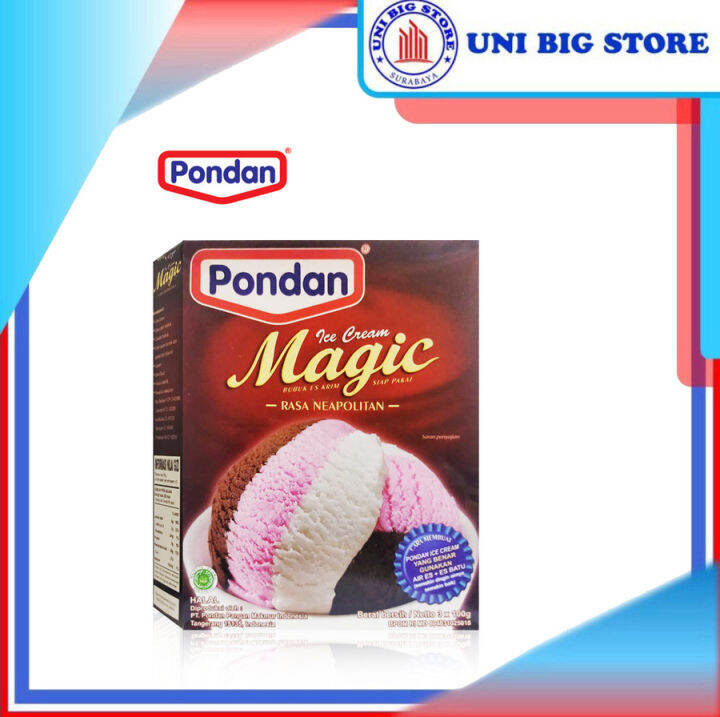 Pondan Magic Ice Cream Mix Neapolitan 300 gr 3 Rasa | Lazada Indonesia
